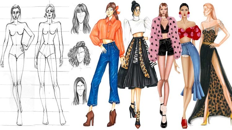Fashion Design Drawing Course from Beginner to Advanced - EAD